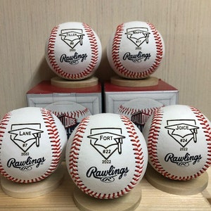 Graduate Senior Engraved Personalized Baseball Gift - Etsy