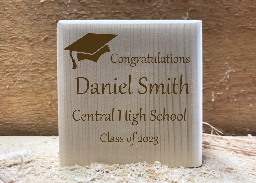 Graduation Block, Congratulation Graduate. Inspirational Personalized ...