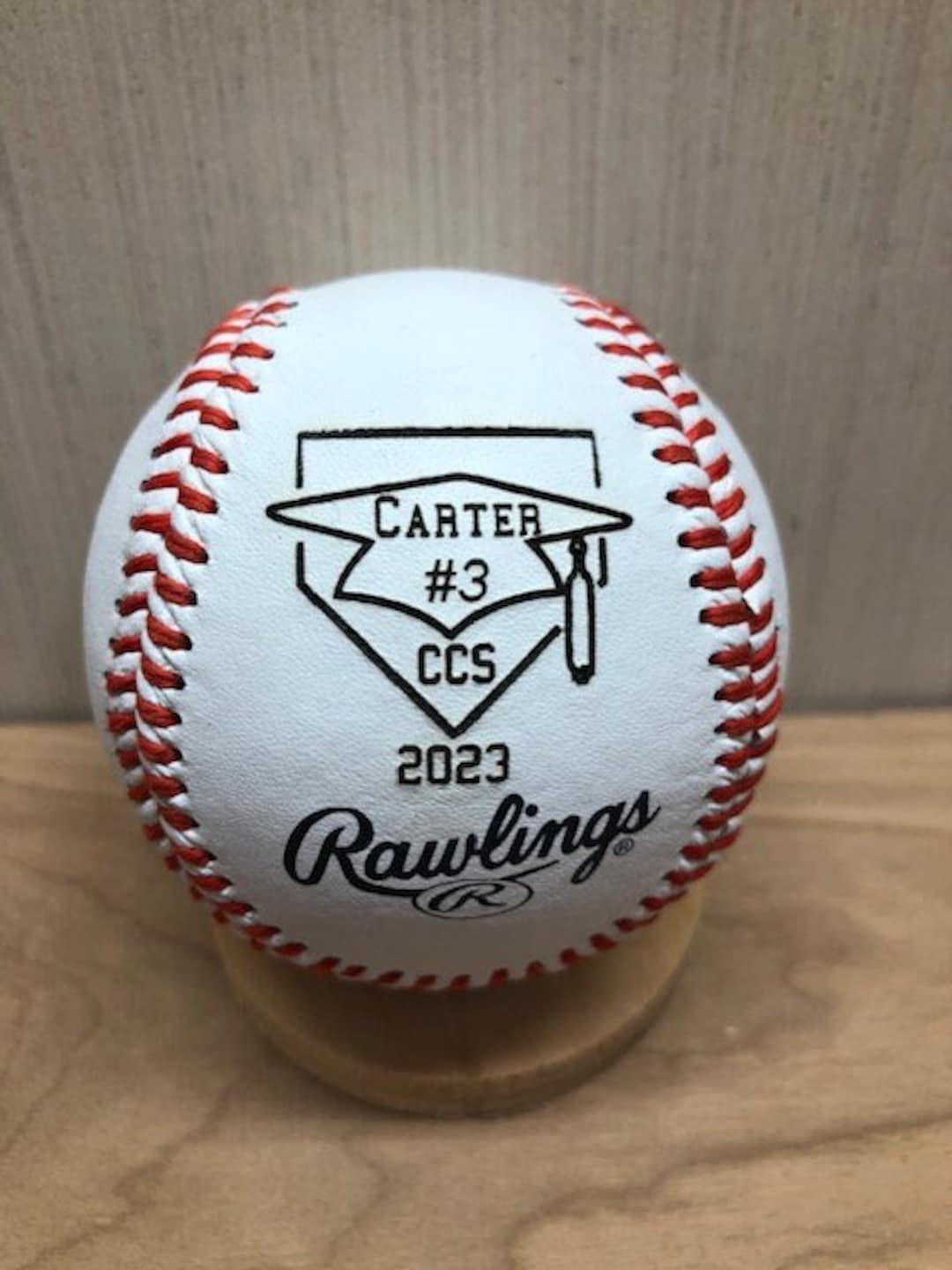 Graduate Senior High School Engraved Personalized Baseball Gift With ...