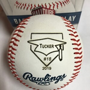 Graduate Senior Engraved Personalized Baseball Gift - Etsy