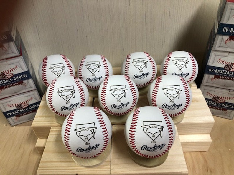 Graduate Senior Engraved Personalized Baseball Gift - Etsy