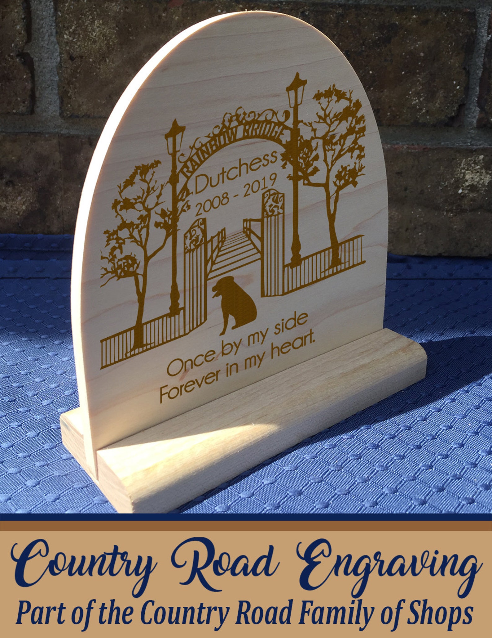 Rainbow Bridge Sign Pet Memorial Personalized Pet Memorial - Etsy