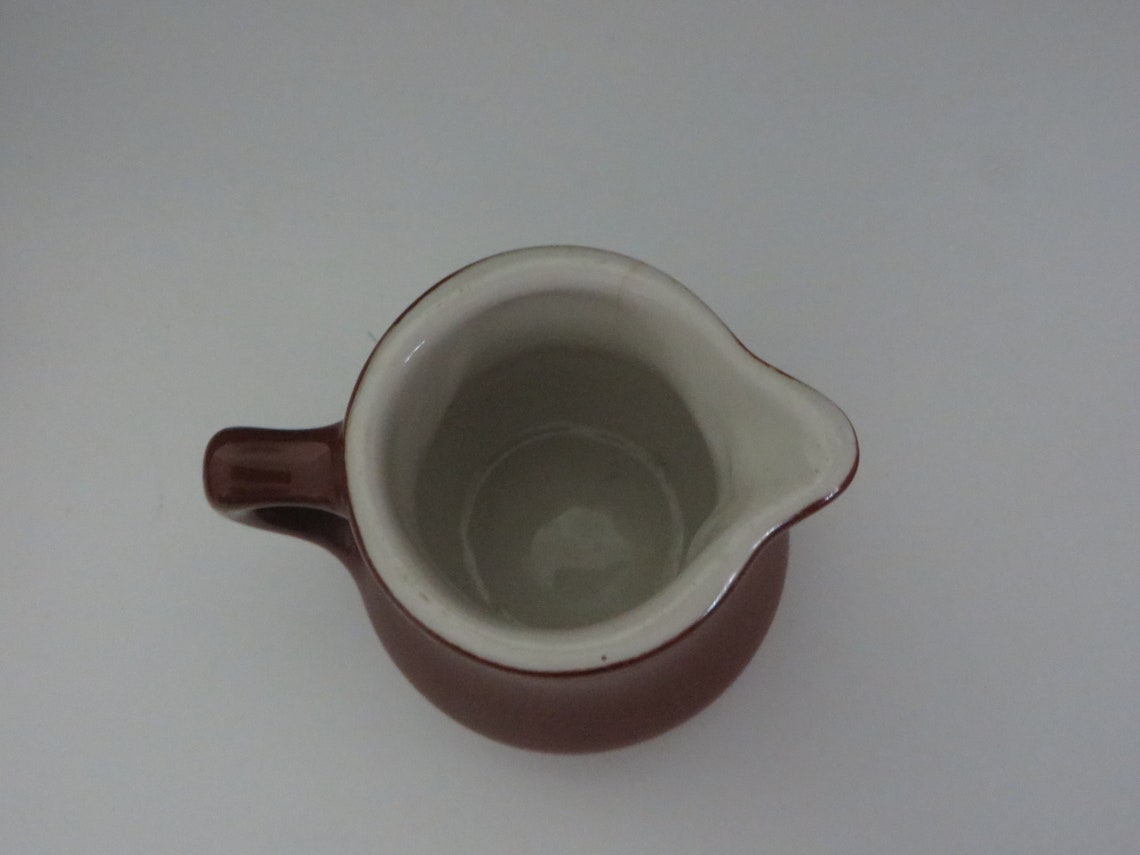 Vintage Brown Hall Creamer - Etsy