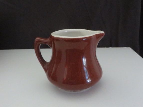 Vintage Brown Hall Creamer | Etsy