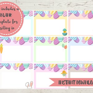 EDITABLE Easter Egg Scavenger Hunt Games - Party Activities Arts Crafts ...