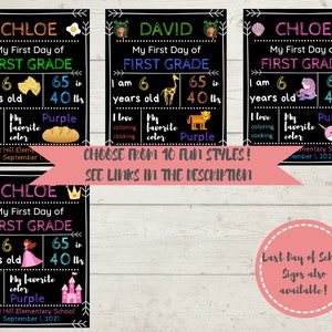 Editable First Day of School Sign Instant Download Printable PDF ...
