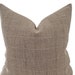 Woven Taupe Windowpane Pillow Cover, Natural Linen Pillows, Modern ...