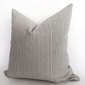 Watermark Gray Pillow Cover, Gray Pillow Cover, Minimal Pillow Cover ...