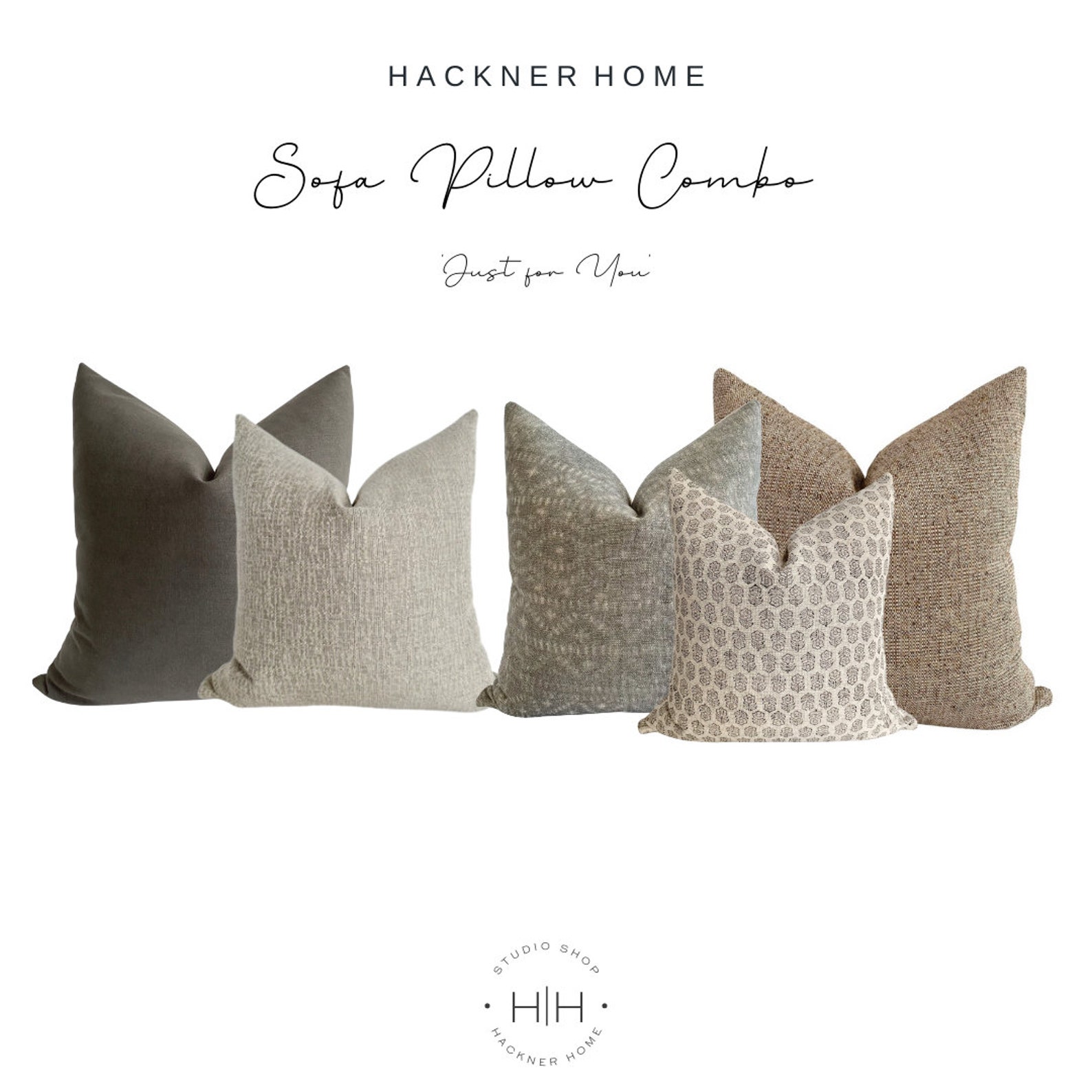 Sofa Pillow Combo 'just for You', Pillow Combo for Sofa, Pillow Cover ...