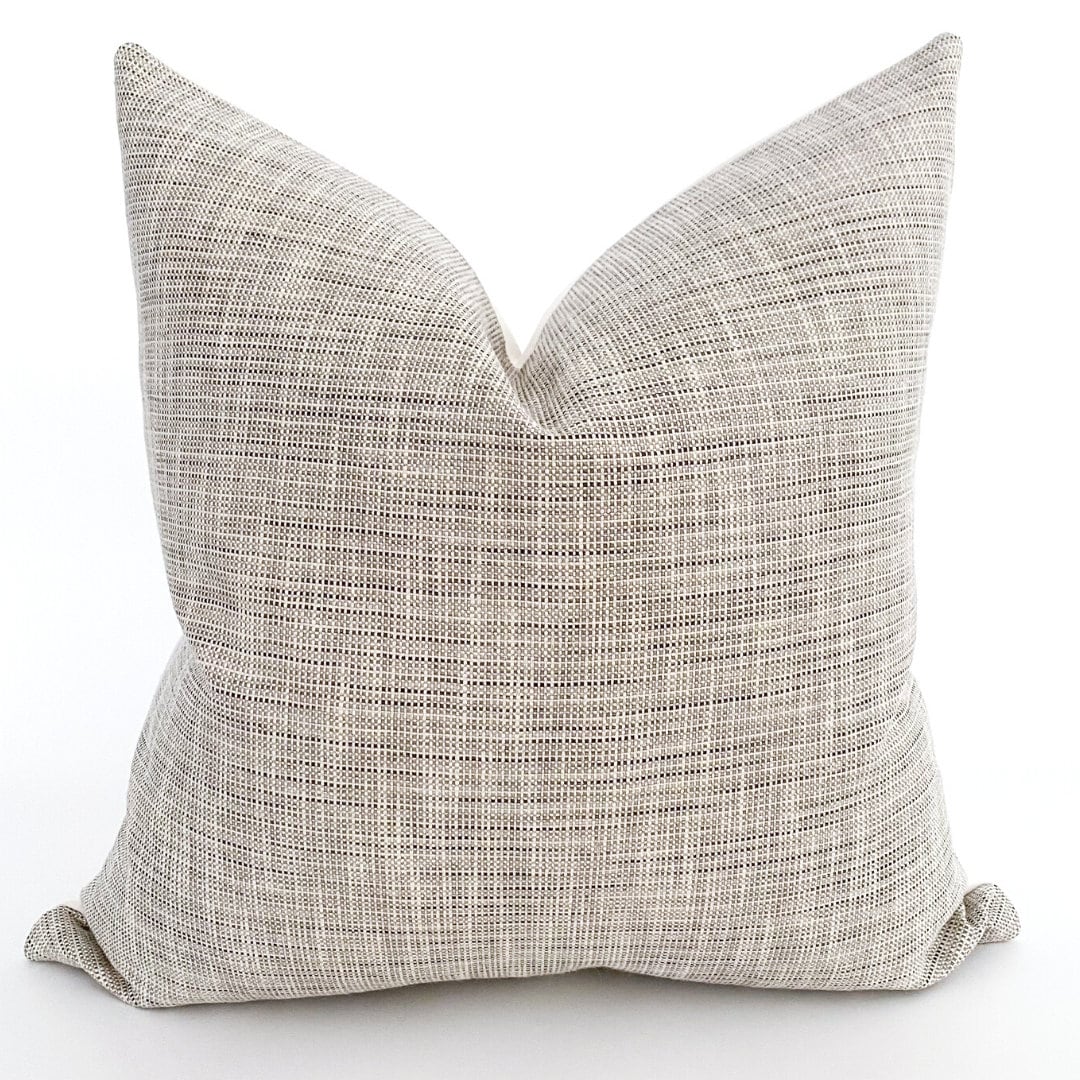 Weaving Gray | Gray Pillow Cover, Textured Gray Pillow Cover, Solid ...