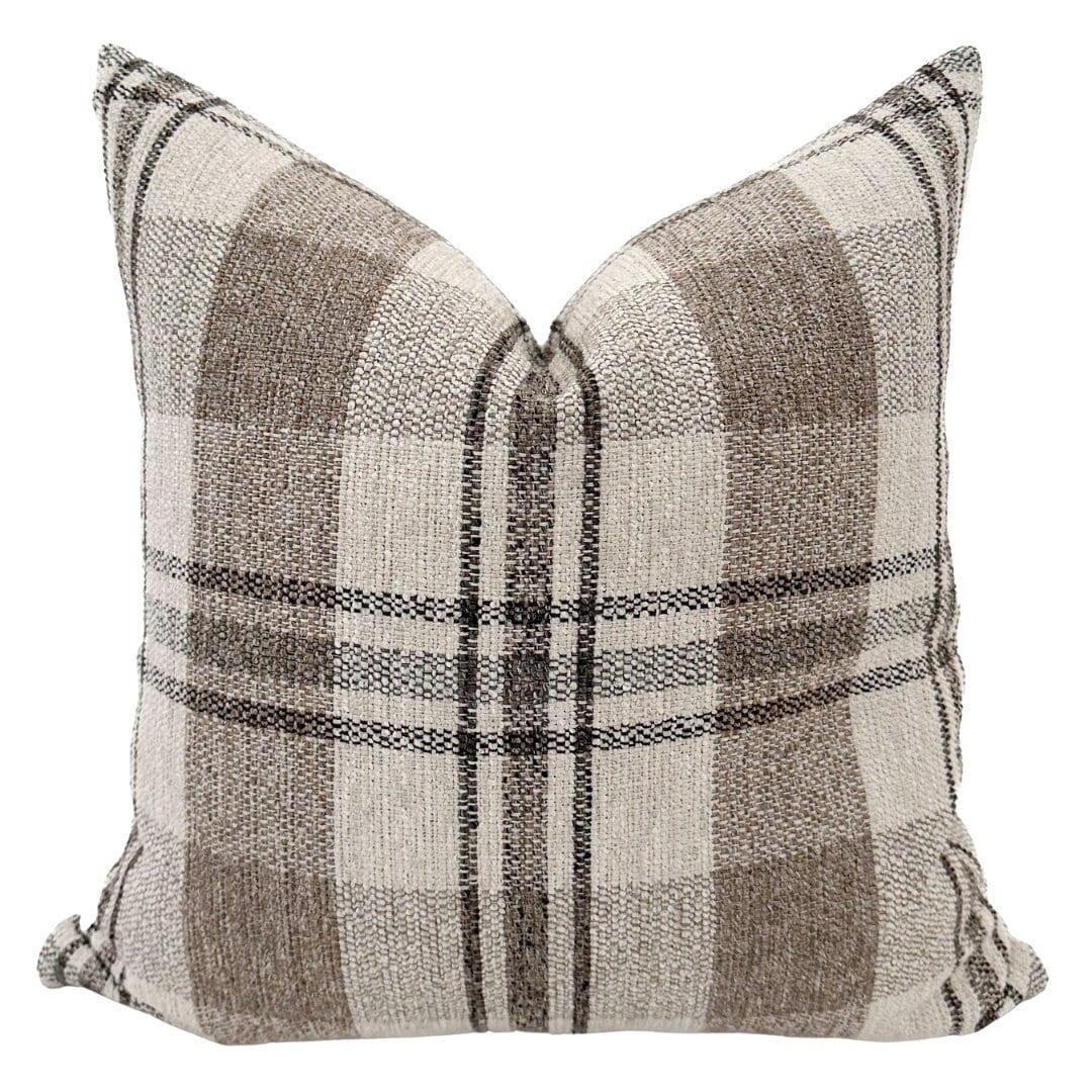 Eald Plaid Pillow Cover, Plaid Pillow Cover, Earth Tone Pillow Cover ...