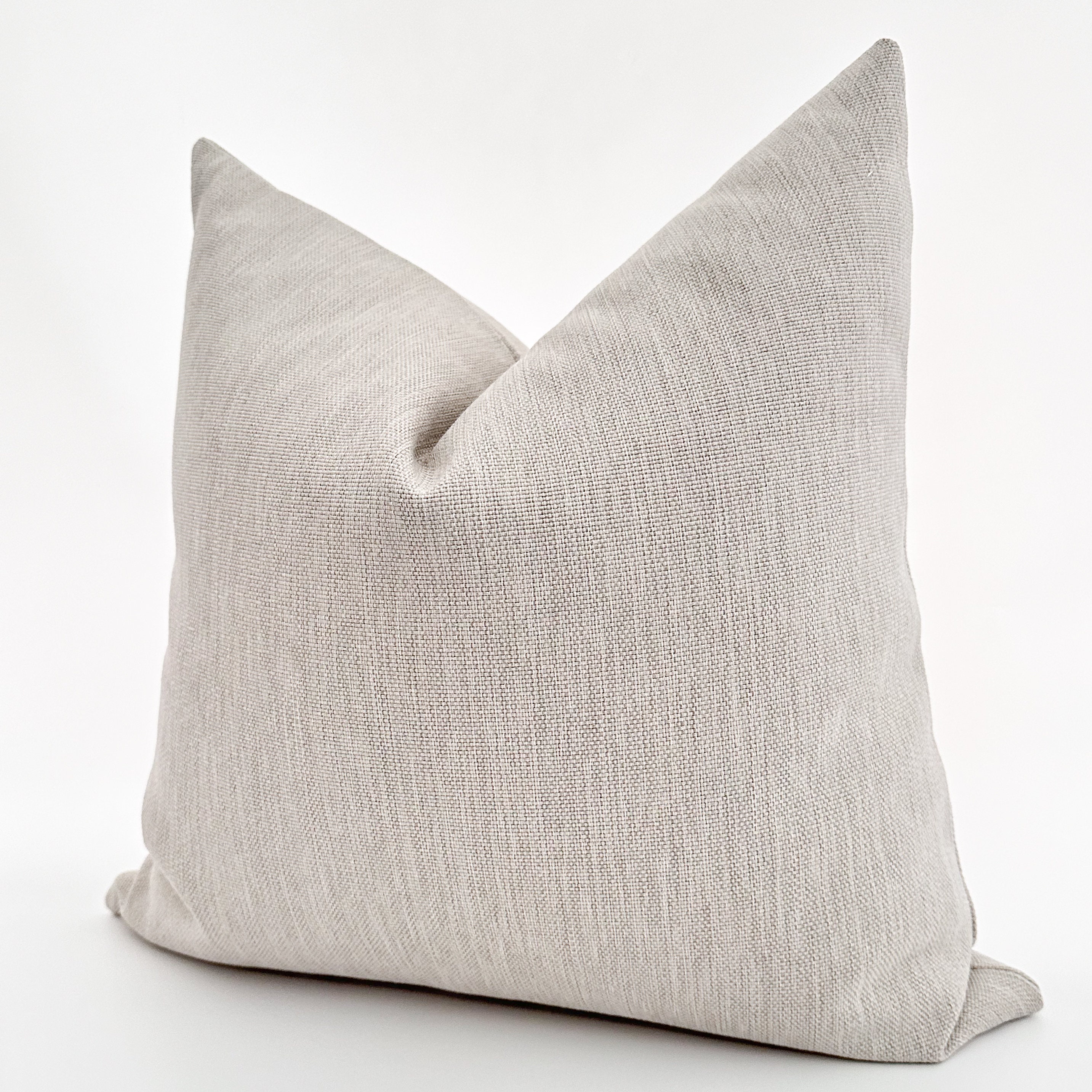 Powder Pillow Cover Neutral Pillow Taupe Pillow Solid - Etsy