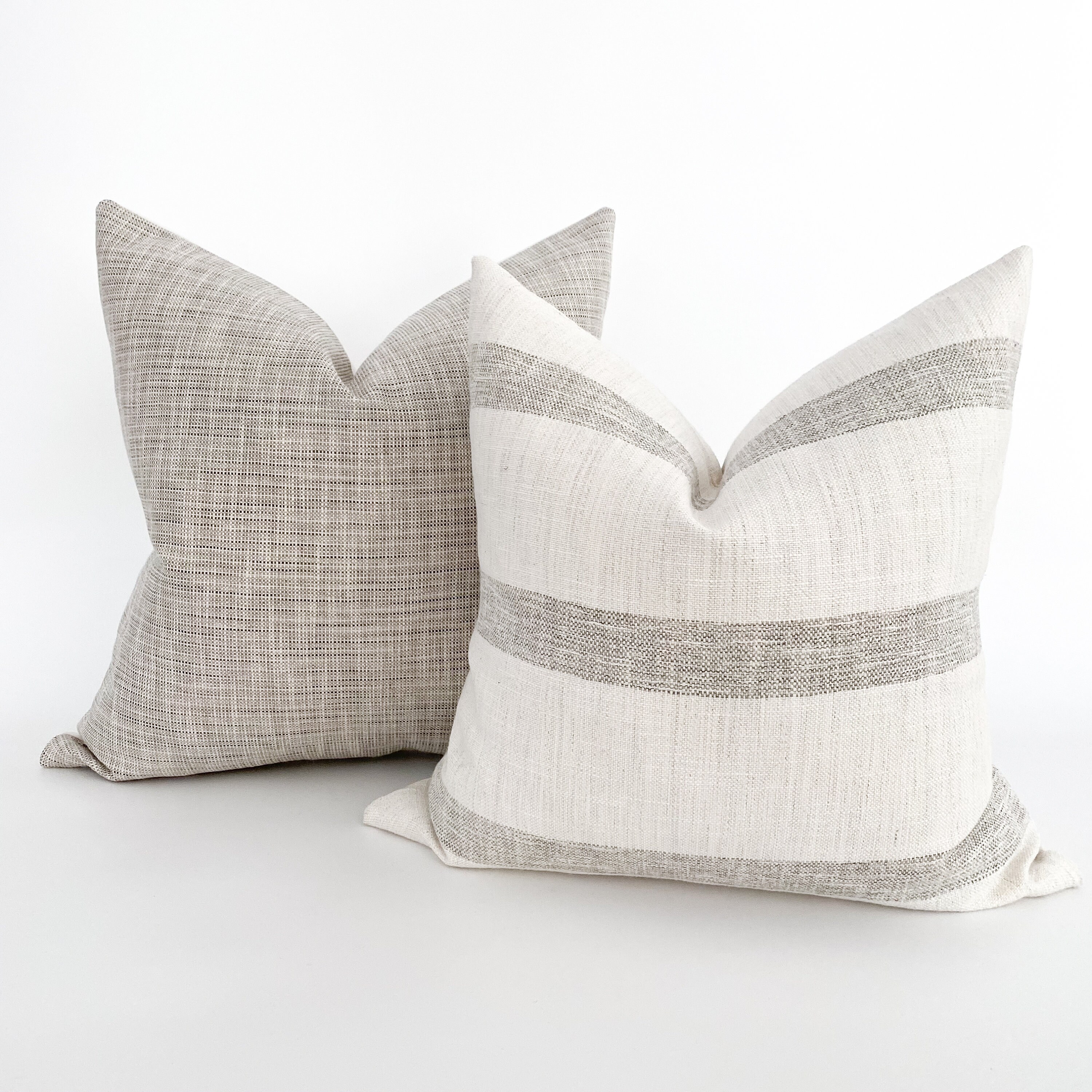 Weaving Gray Gray Pillow Cover Textured Gray Pillow Cover - Etsy