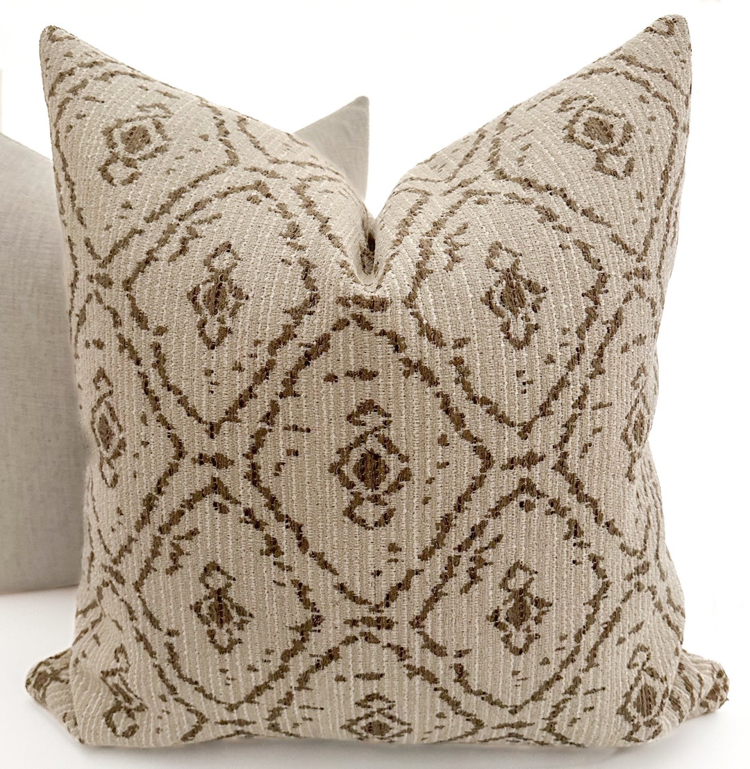 Jemila | Brown Pillow Cover, Brown Pillows, Textured Pillow Cover, Boho ...