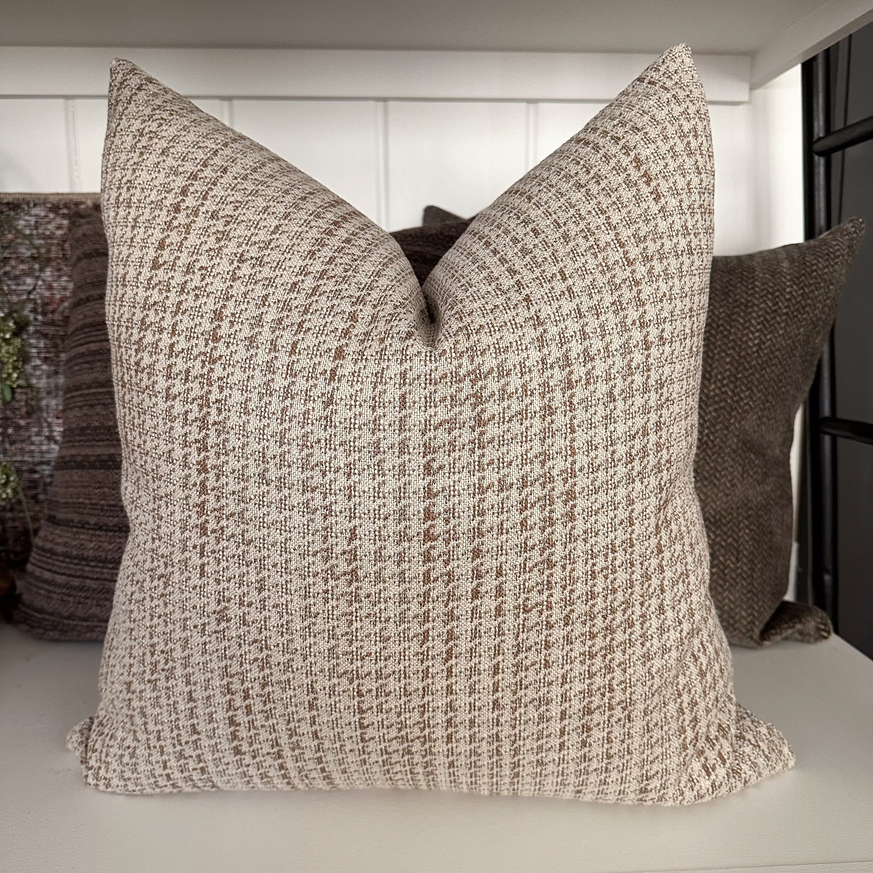 Shepherd's Check | Alder, Textured Pillow Cover, Decorative Pillows ...