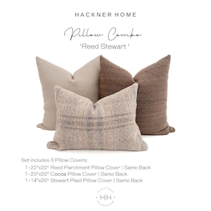 Reed Stewart Plaid Pillow Combo, Pillow Set for Sofa, Plaid Pillow ...