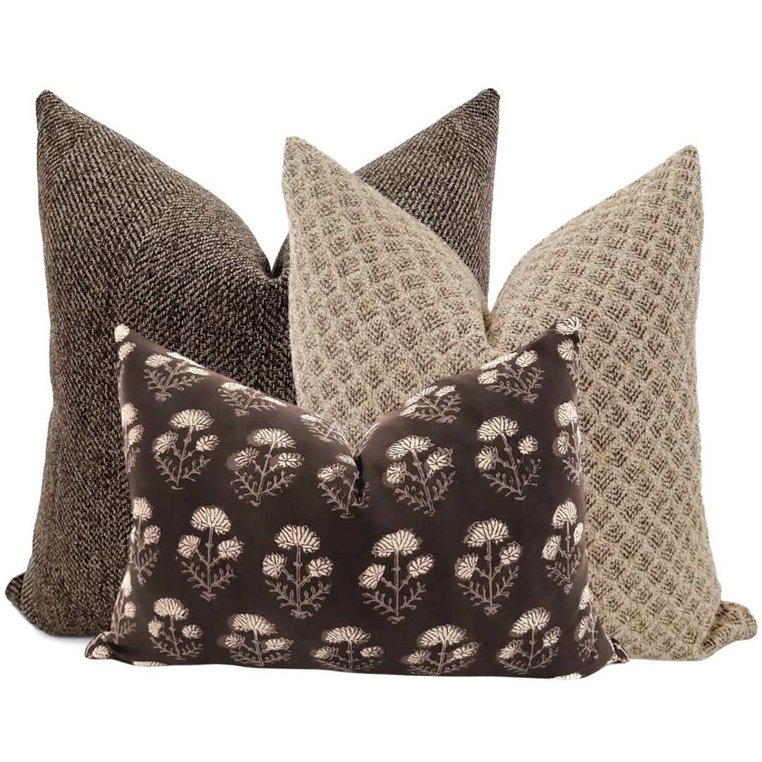French Press Pillow Cover Set, Decorative Designer Cushion Grouping ...