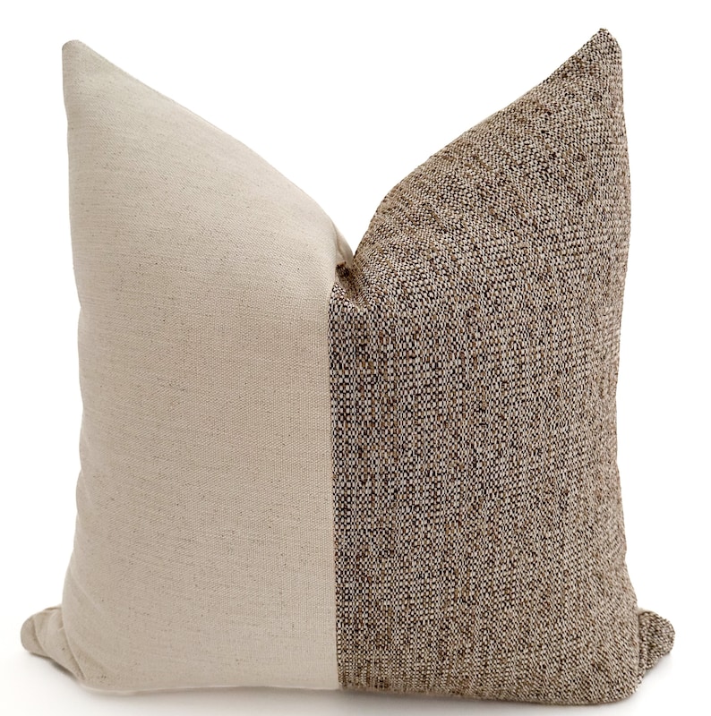 Mod Rye Pillow Cover, Designer Pillows, Textured Brown Cushion Covers ...