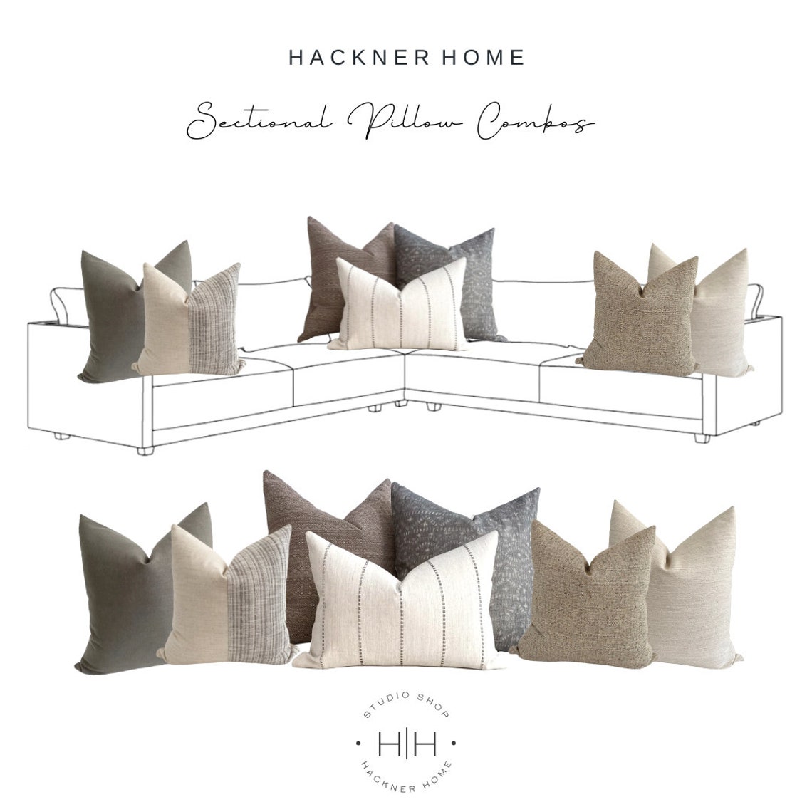 Sectional Pillow Combo 2 Sectional Pillows Pillow Set for - Etsy