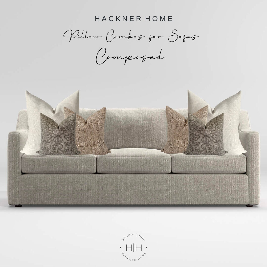 Sofa Pillow Combo | Composed, Sofa Pillows, Pillow Sets, Pillow Combo ...