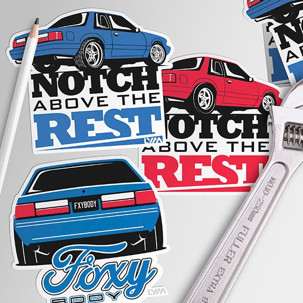 Fox Body Ford Mustang Decal Foxy Body OR Notch Above the | Etsy