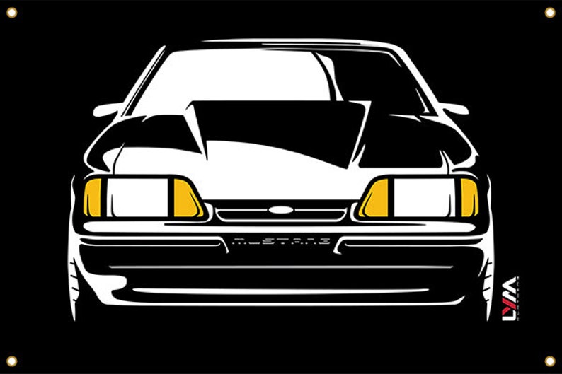 Foxbody Ford Mustang Banners front & Rear 24 X 36 36 X - Etsy