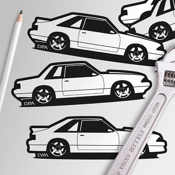 Fox Body Ford Mustang Notch Hatch or GT Decal: You Choose - Etsy