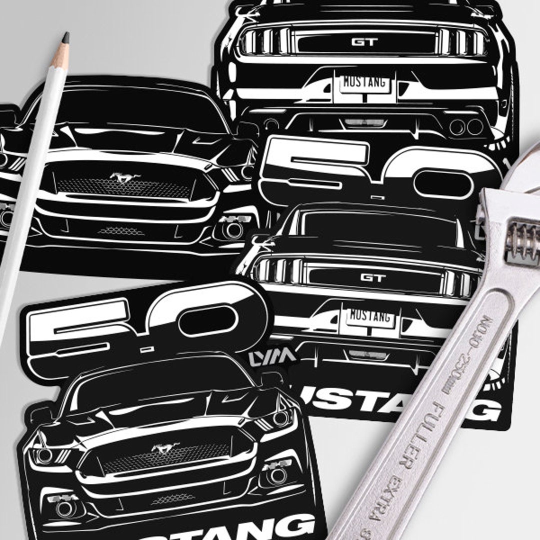 2015-2020 S550 Ford Mustang GT 5.0 Front or Rear Sticker - Etsy