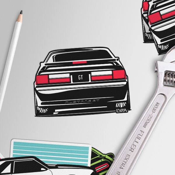 Fox Body Ford Mustang Rear Decals Notch Hatch or GT: You - Etsy