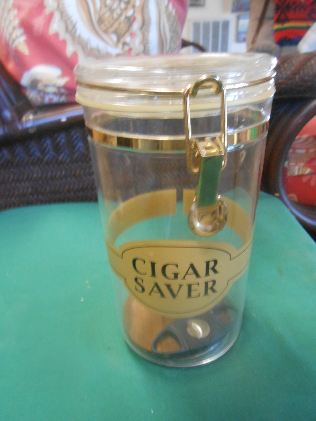 CIGAR SAVER Plastic Canister 9.5 and Free Cigar Cutter - Etsy