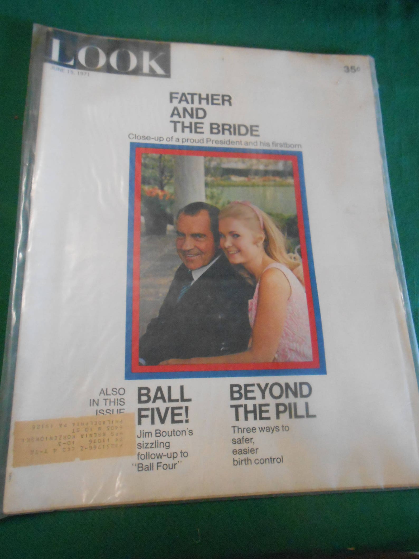 LOOK Magazine 1971 Pres Nixon & Daughter - Etsy