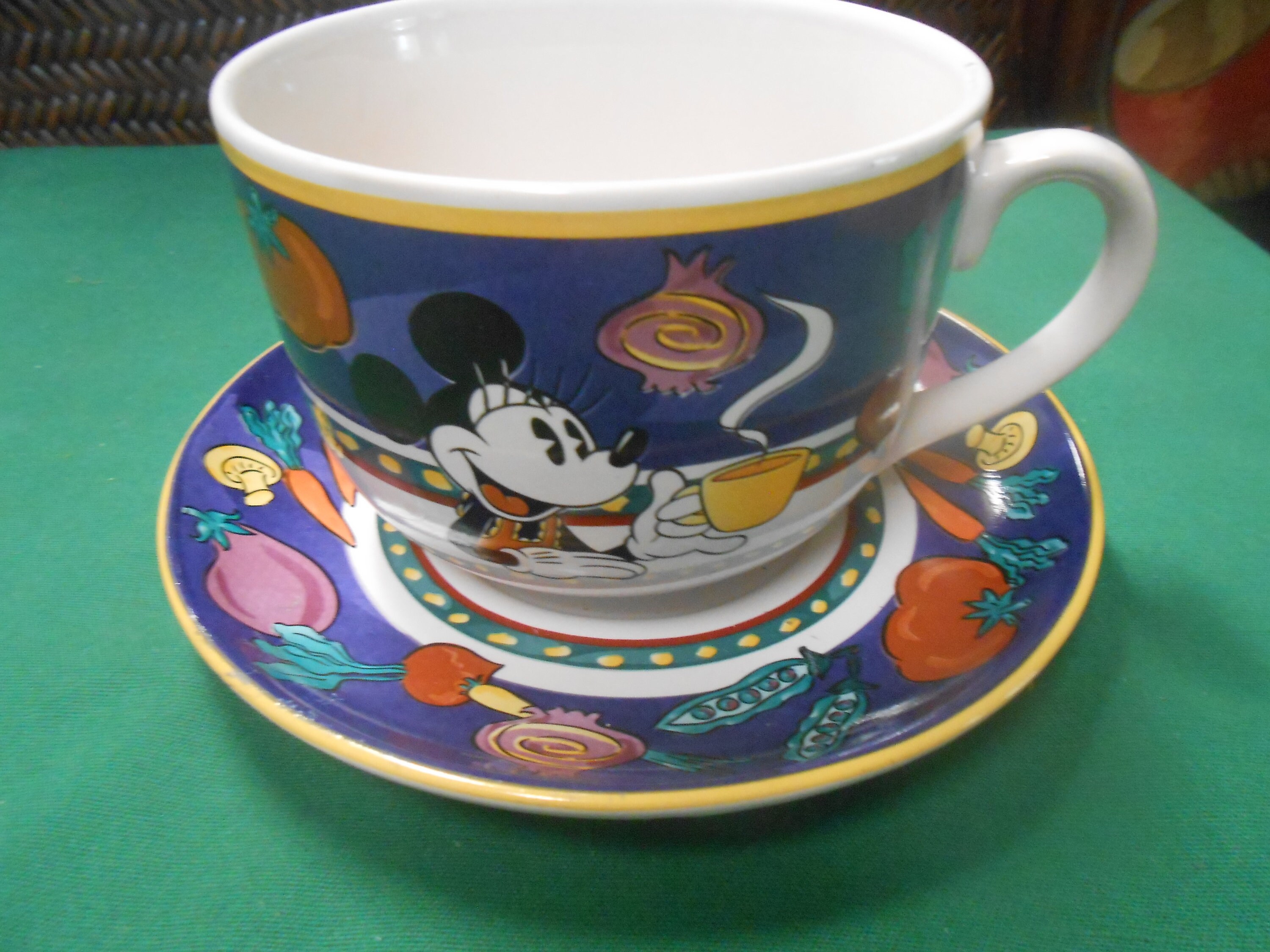 Disney's MICKEY MOUSE Large Cup and Saucer - Etsy