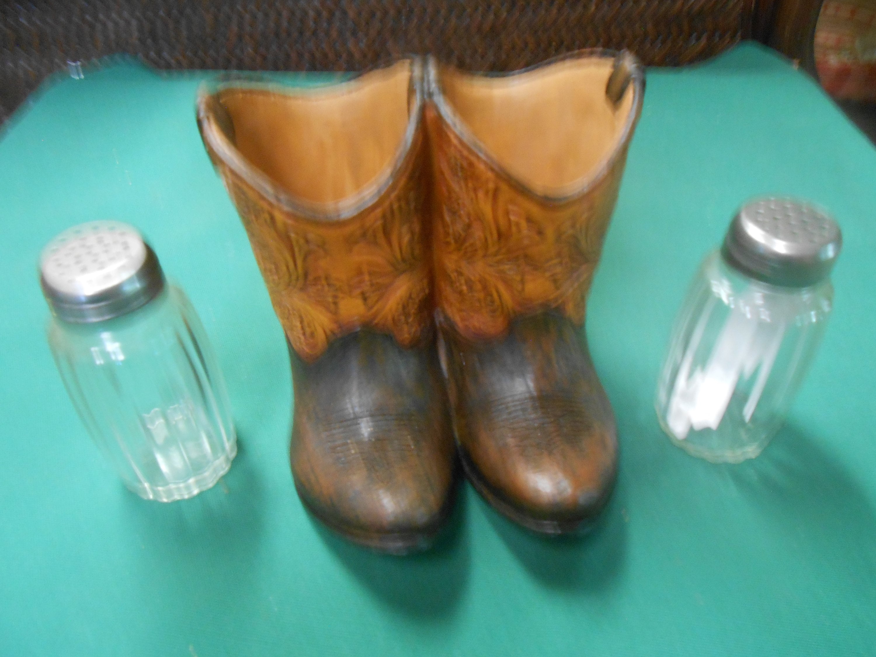 COWBOY BOOTS Salt and Pepper Shakers - Etsy