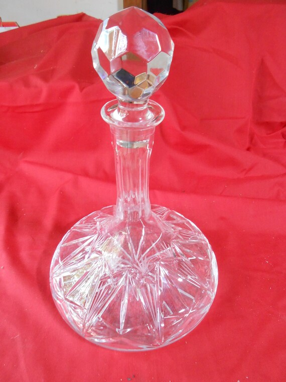Crystal SHIP CAPTAIN'S Decanter | Etsy