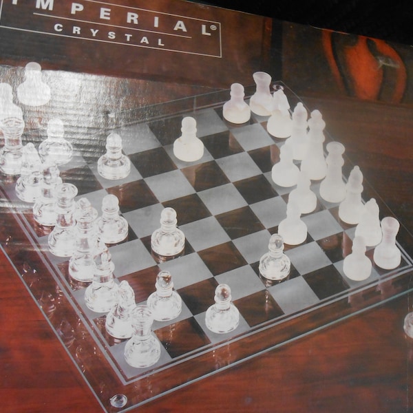 Glass Chess Set - Etsy