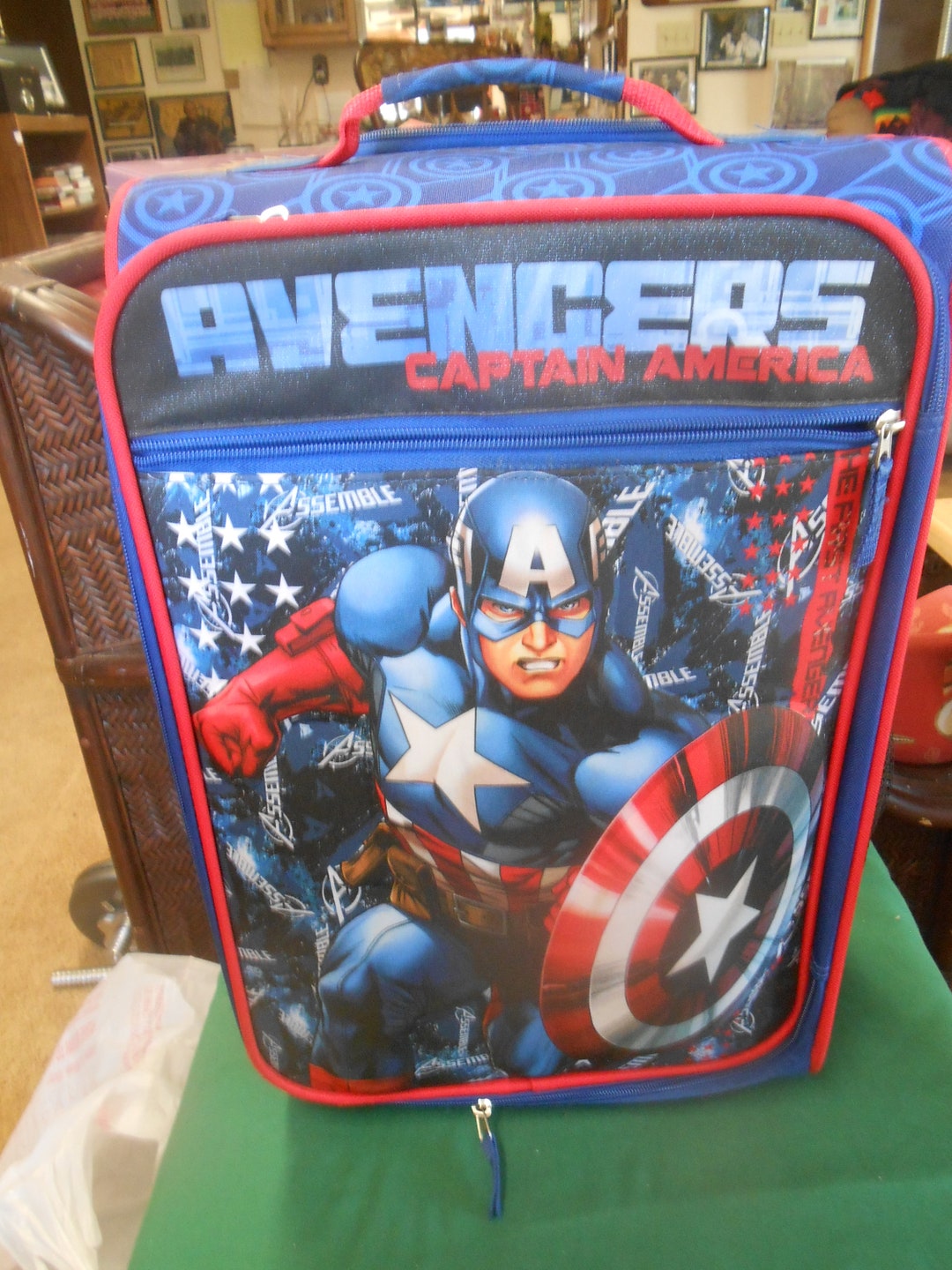 Marvel CAPTAIN AMERICA Avengers Carry All Suitcase - Etsy