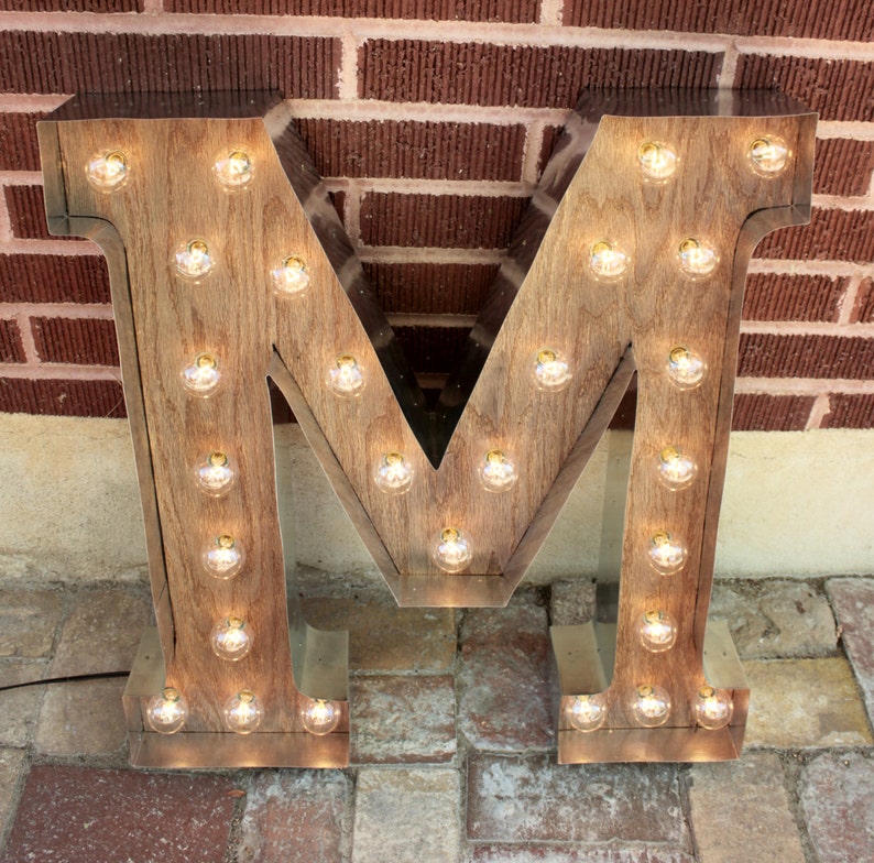 48 Large Marqee Letter Lights 4ft Light up Letter Sign Etsy