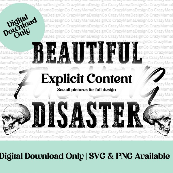 Beautiful Disaster Svg - Etsy