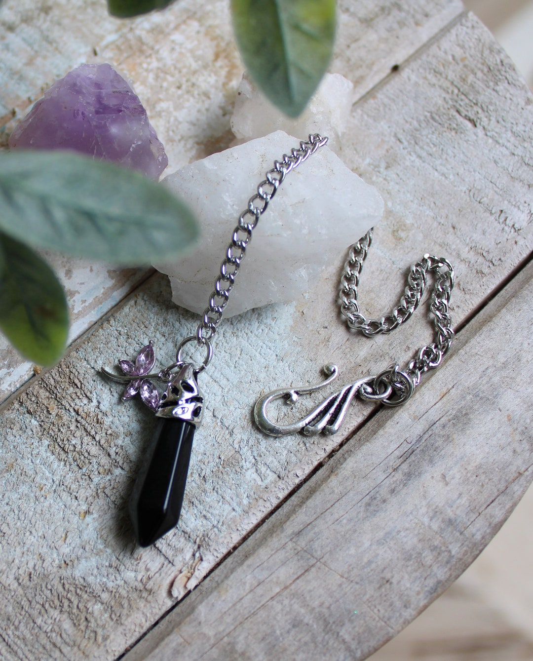 Black Obsidian & Lavender Dragonfly Protection Charm - Etsy