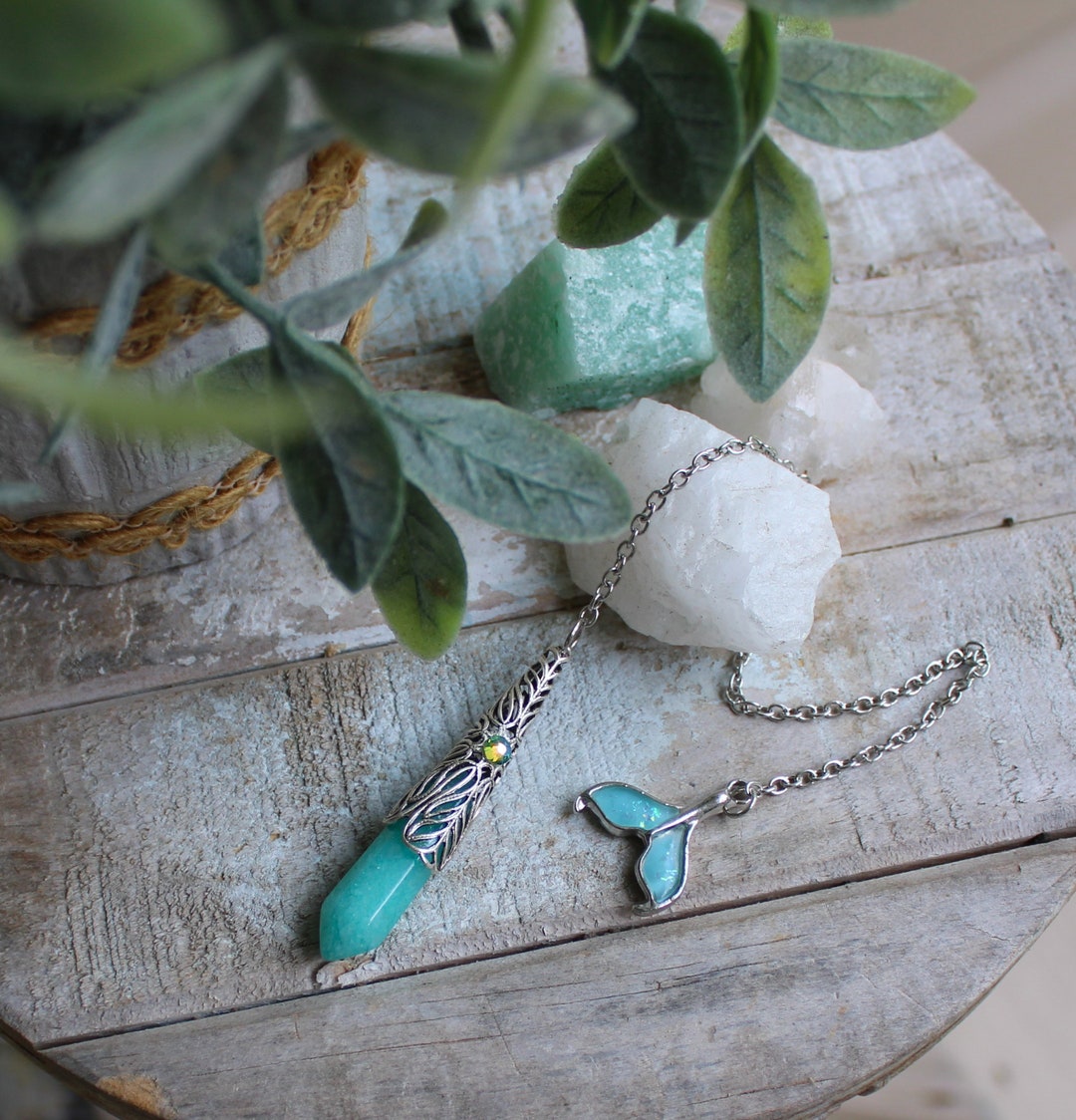 Amazonite Pendulum Mermaid Tail ~ Hope Stone ~ - Etsy