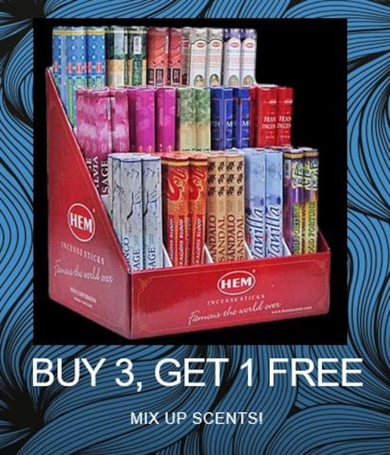 HEM Incense Sticks 20 Stick Box Buy 3 Get 1 FREE! READ -don't Add Free ...