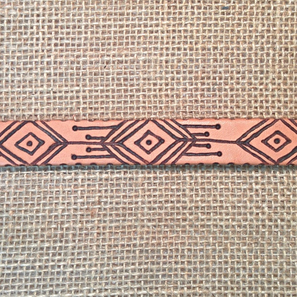 Pyrography Bracelet - Etsy
