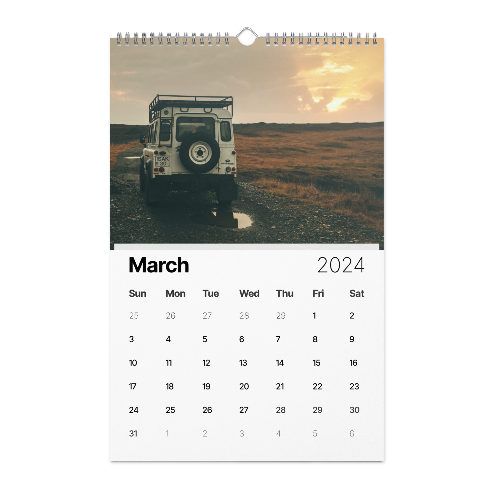 LAND ROVER DEFENDER 2024 Calendar Gift for Him, Gift for Her, Vintage ...