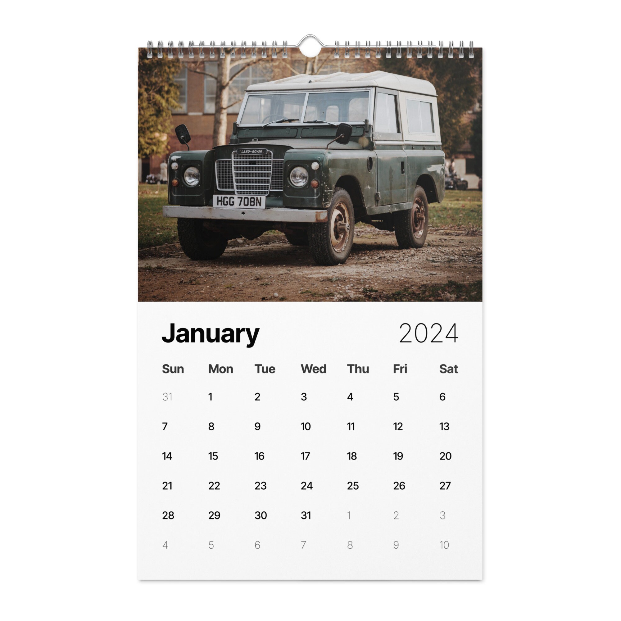 LAND ROVER DEFENDER 2024 Calendar Gift for Him, Gift for Her, Vintage ...
