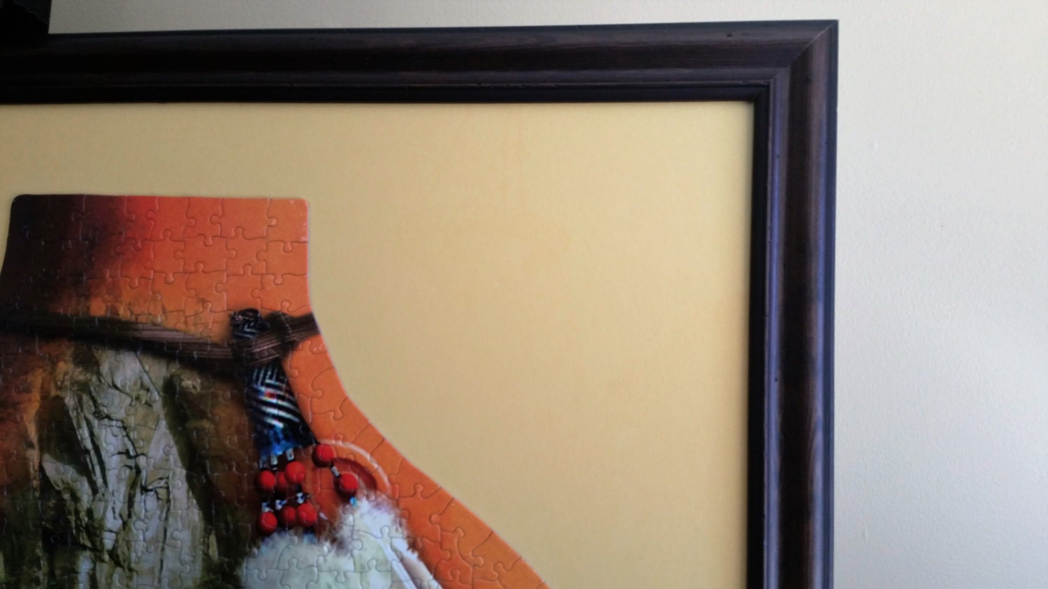 Pot Shaped Custom Framed Puzzle Wall Art. 1000pc Sunsout Indian Pots ...