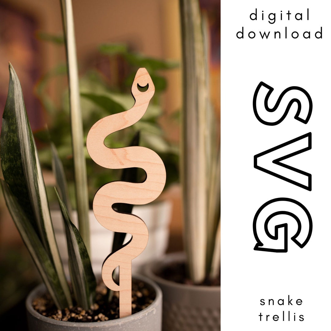 Snake Trellis SVG, Glowforge Laser File, Trellis File, Digital Download ...