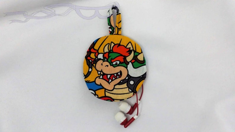 Ear Bud Holder Made With Super Mario Fabric. Nintendo Cotton | Etsy