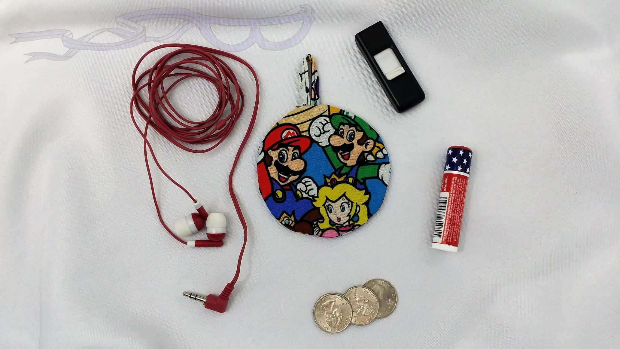 Ear Bud Holder Made With Super Mario Fabric. Nintendo Cotton | Etsy