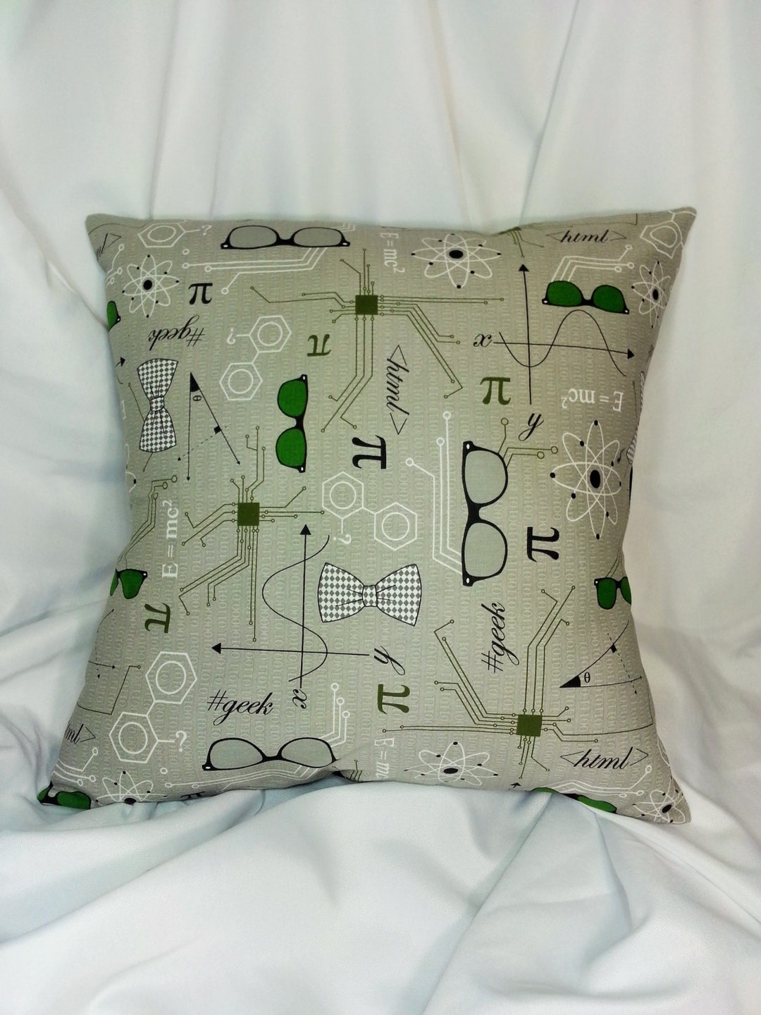 Science Math Physics Fabric Made Into a Cotton Throw Pillow - Etsy