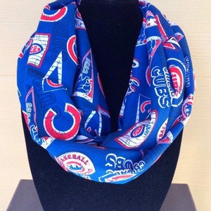 Chicago Cubs Infinity Scarf, Chicago Cubs Accessory, Cubs Scarf ...